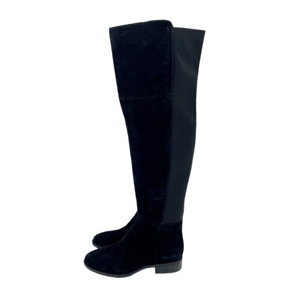 Sam Edelman | Shoes | Sam Edelman Pam Black Suede Leather Over The Knee ...
